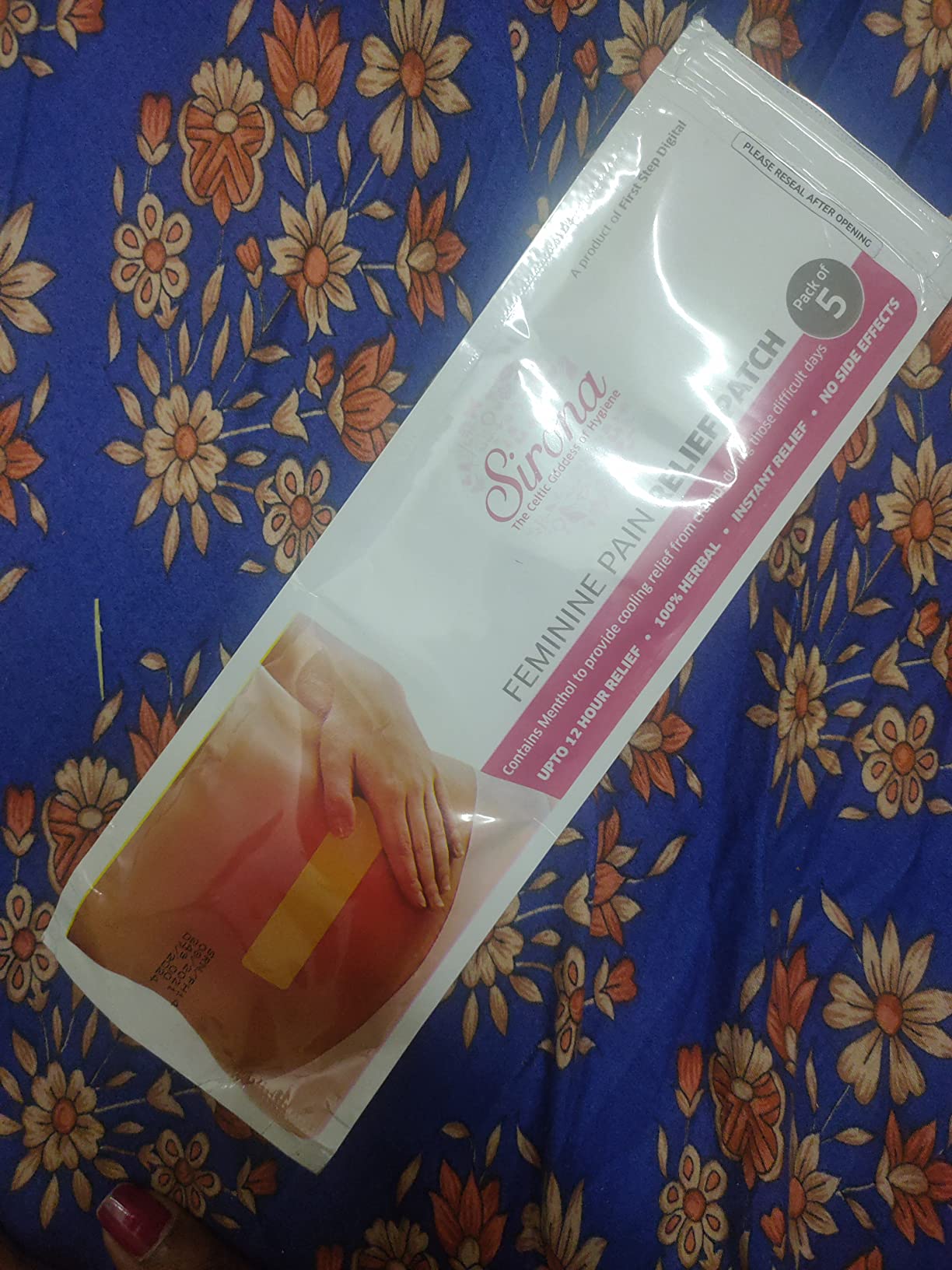 Sirona Herbal Period Pain Relief Patches - Pack of 10 | Instant Relief ...