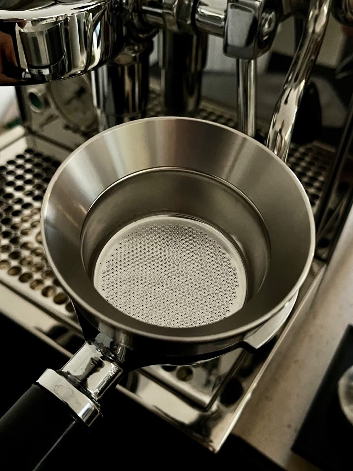 58mm Espresso Dosing Funnel, MATOW Stainless Steel Coffee Dosing Ring ...