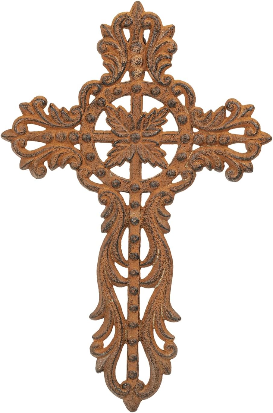 Amazon.com: Sungmor Cast Iron Cross Wall Decor, Pretty & Ornate Metal ...