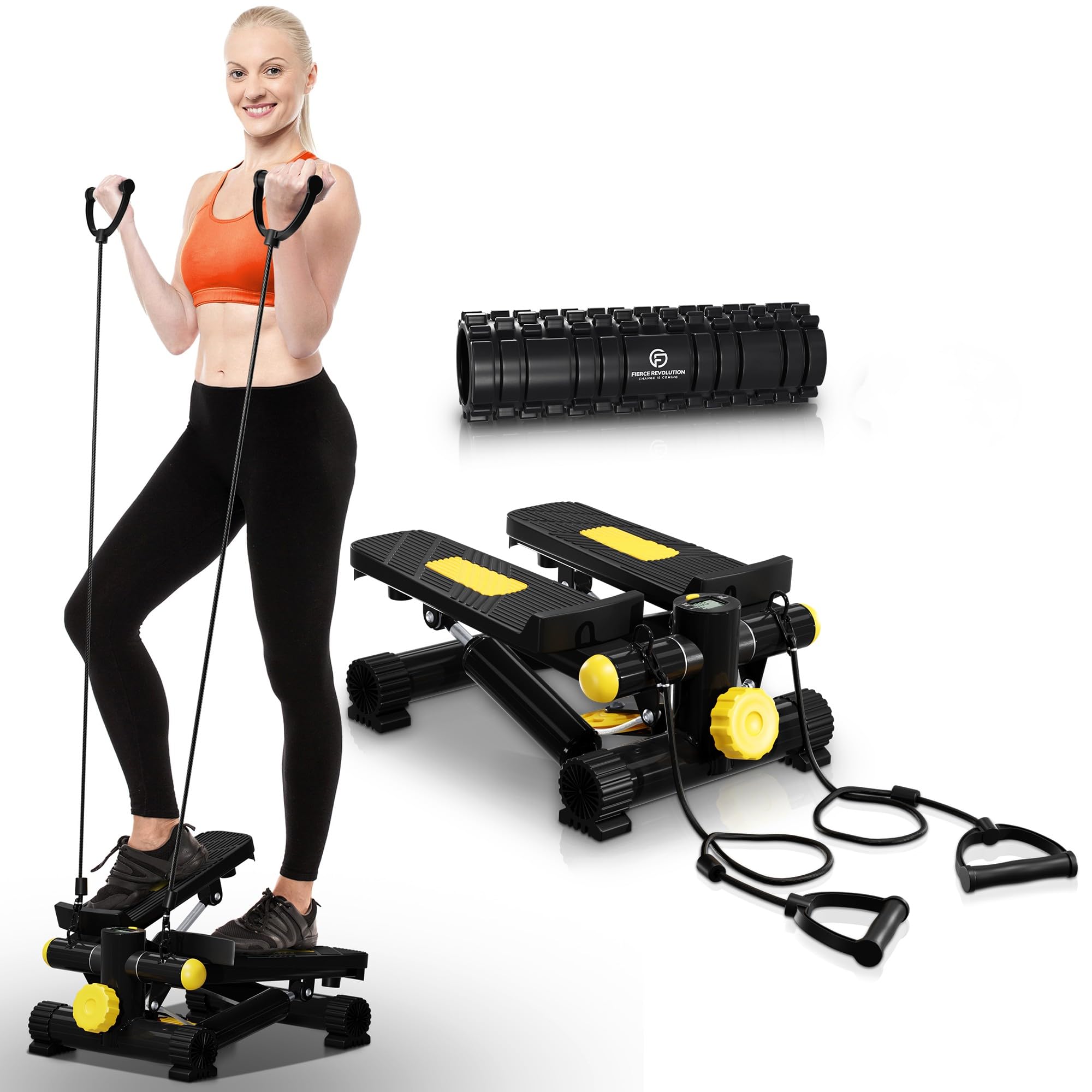 Exercise Stepper Set - Mini Stepper for exercise at home with ...