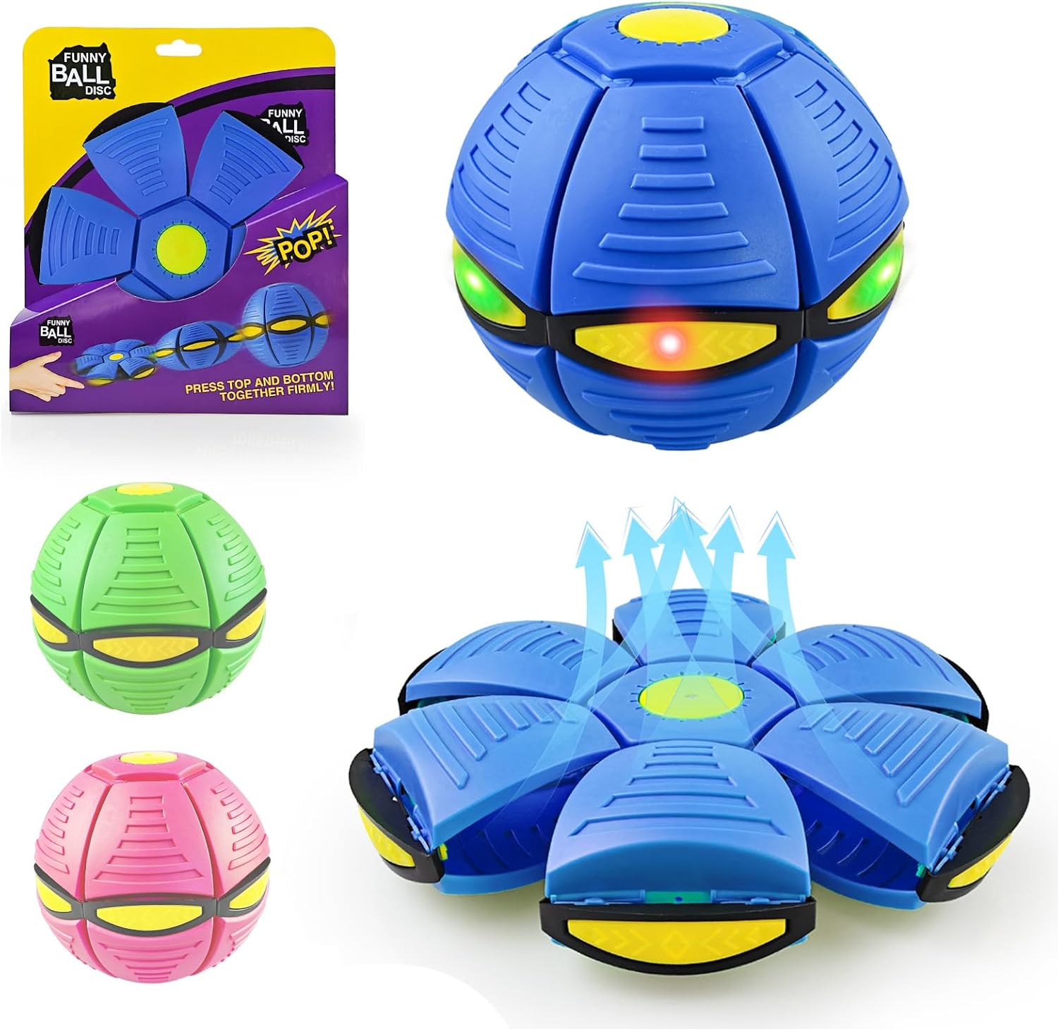 Amazon.com: BHPWZB Magic Bouncing Ball Pop Up Balls – Light Up Magic ...