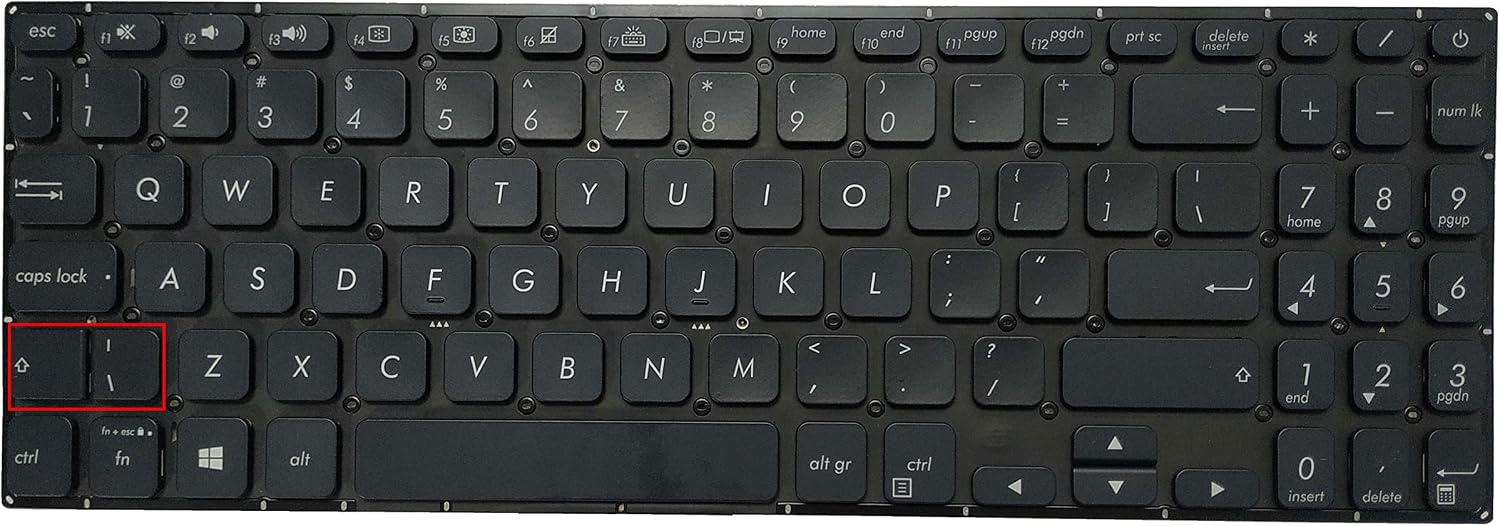 Amazon.com: Laptop Replacement Keyboard Compatible for Asus Vivobook ...
