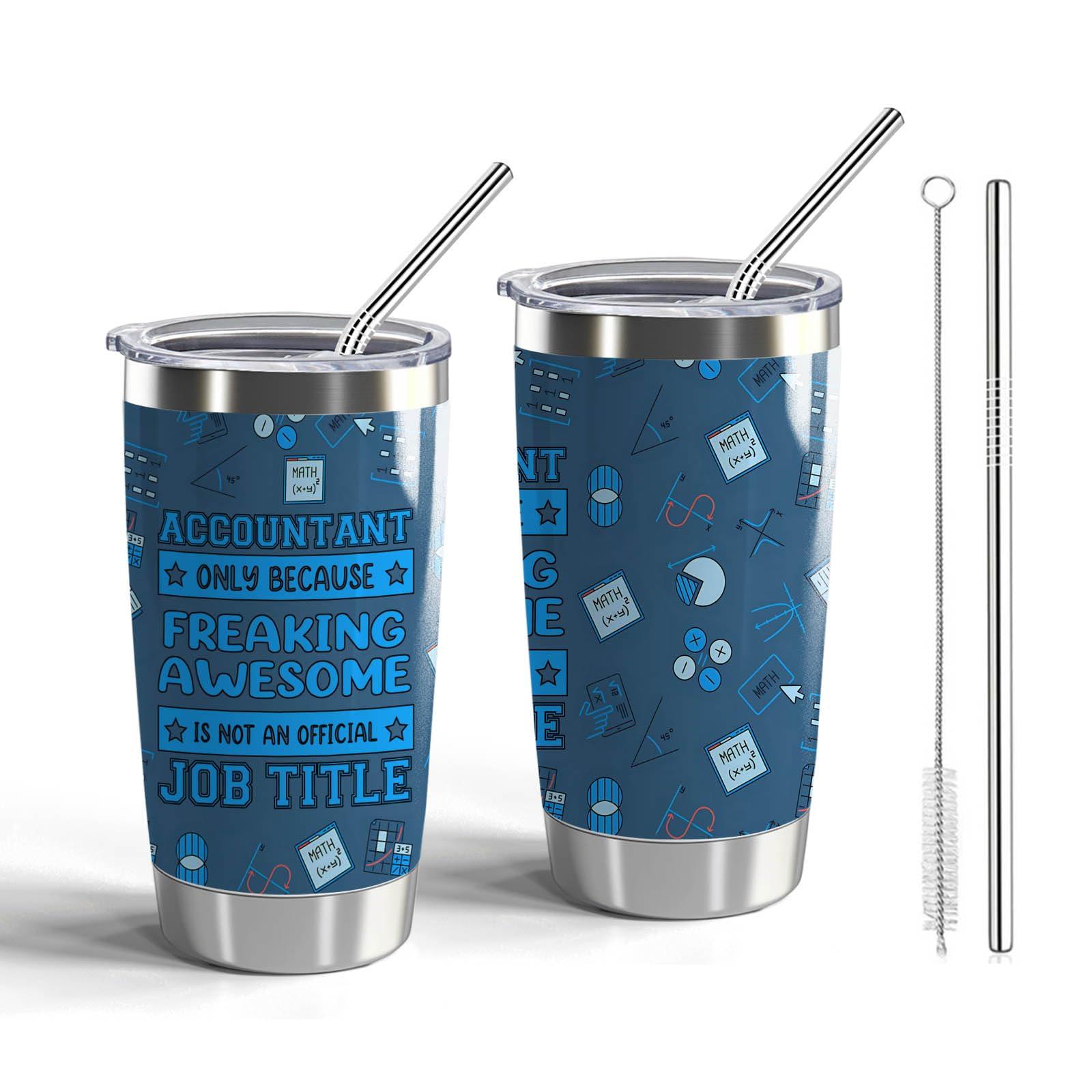 Amazon.com | Accountant Gift Accounting 20oz Tumbler with Lid and Straw ...