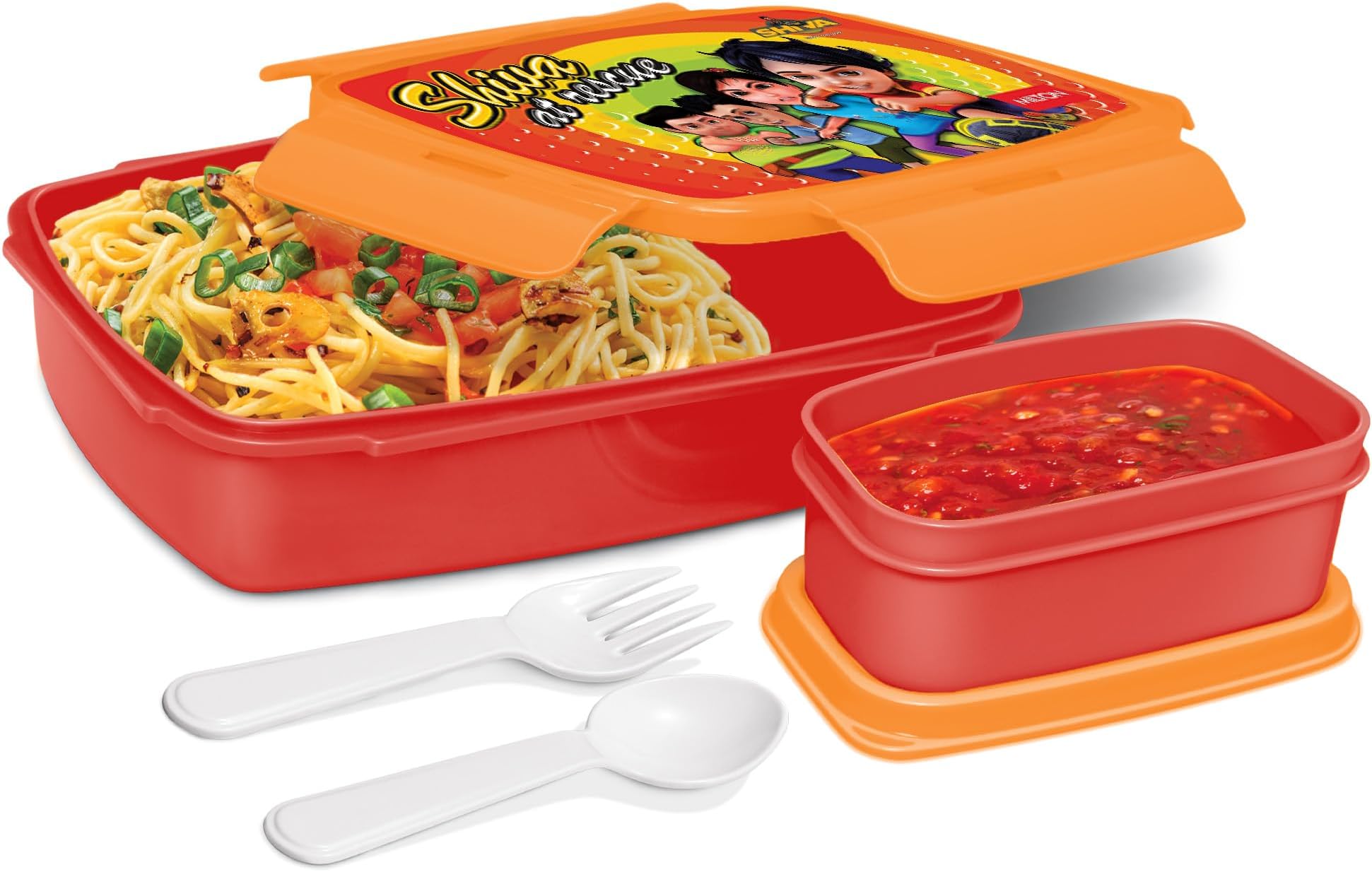 Buy Milton Brunch maxx Plastic Lunch Box, 900ml, Cream Online at Low ...