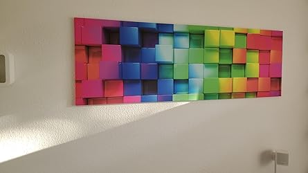 decomonkey Bilder Quadrat 150x50 cm 1 Teilig Leinwandbilder Bild auf Leinwand Wandbild ...