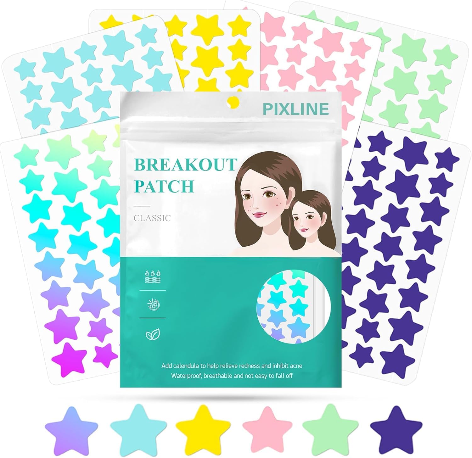 Pimple Patches Pack of 240 - Anti Pimple Patches Star, with Tea Tree ...