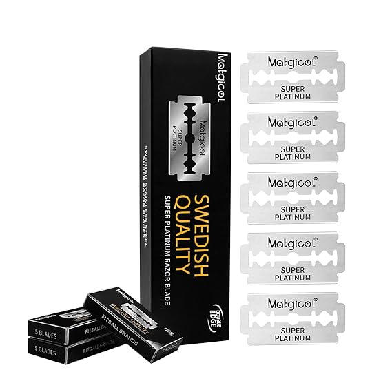 Amazon.com: Double Edge Safety Razor Blades - 100 Count Premium ...