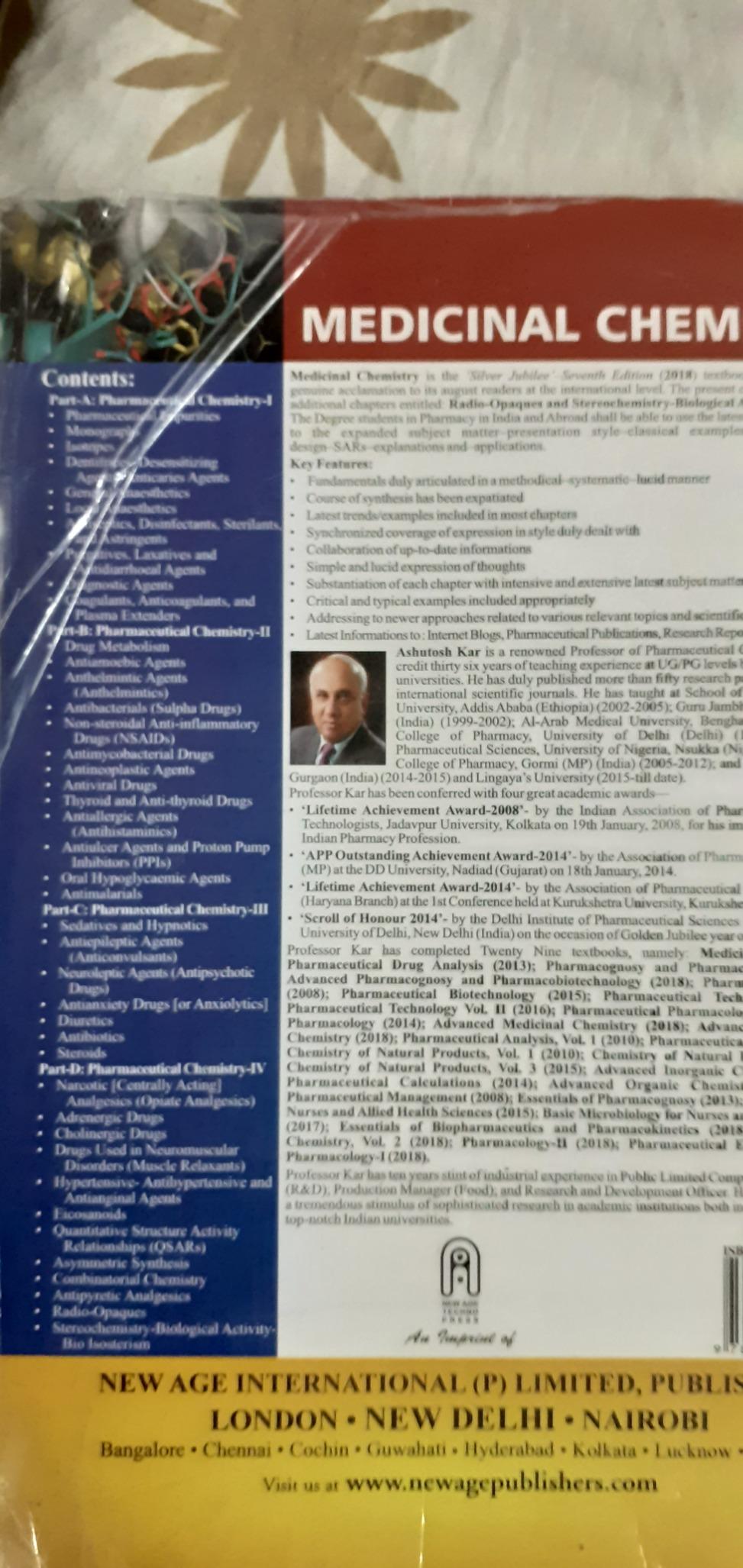 Medicinal Chemistry : Kar, Ashutosh: Amazon.in: Books