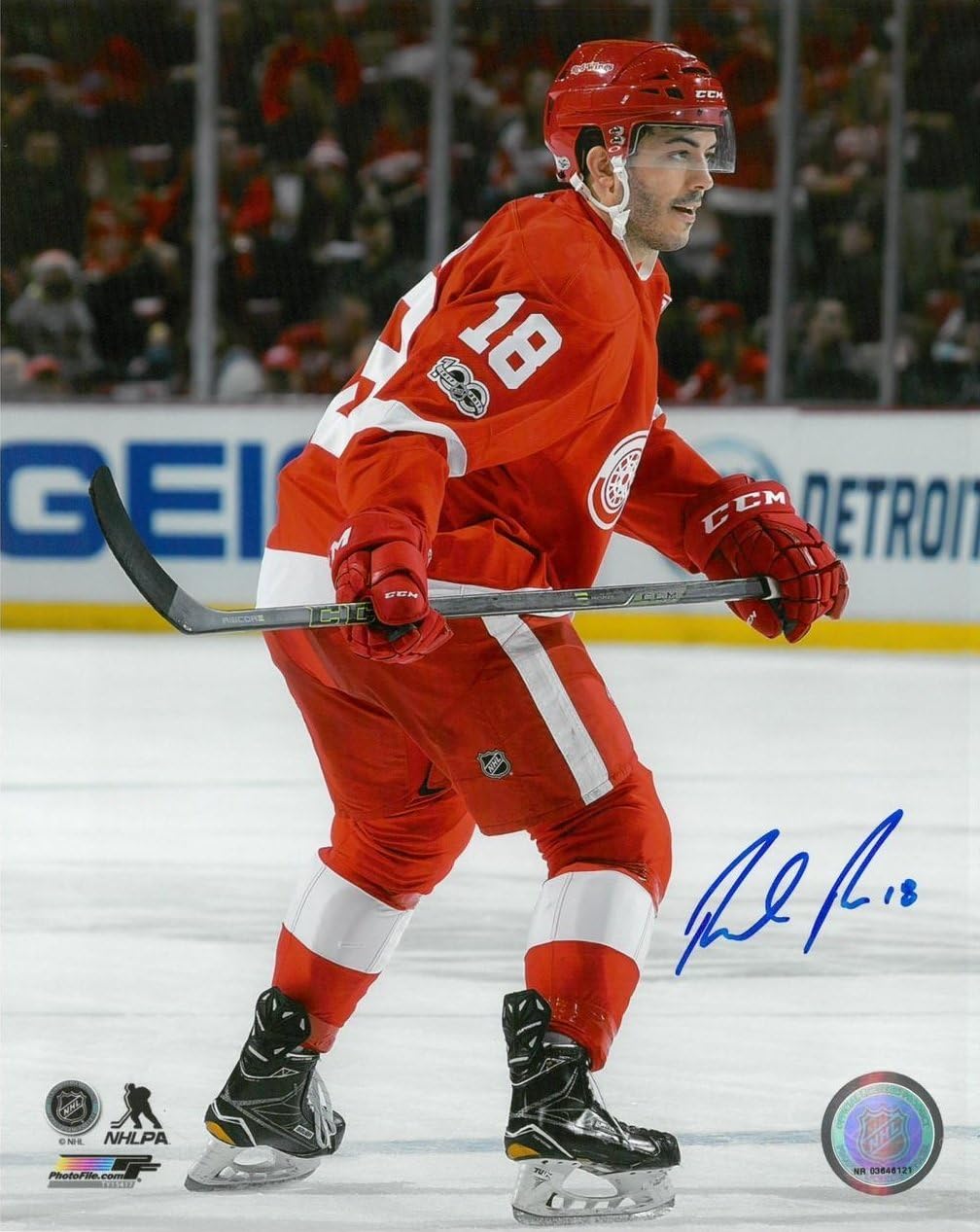 ROBBIE RUSSO AUTOGRAPHED DETROIT RED WINGS 8X10 PHOTO #1 - READY FOR ...