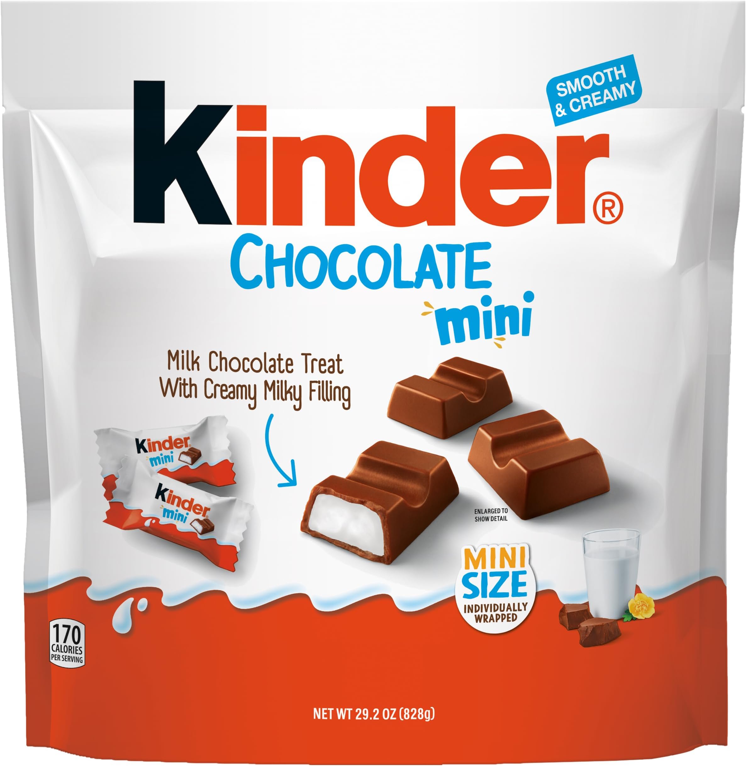 Amazon.com: Kinder Chocolate Mini, 29.2 oz Bulk Pack, Up to 138 Minis ...