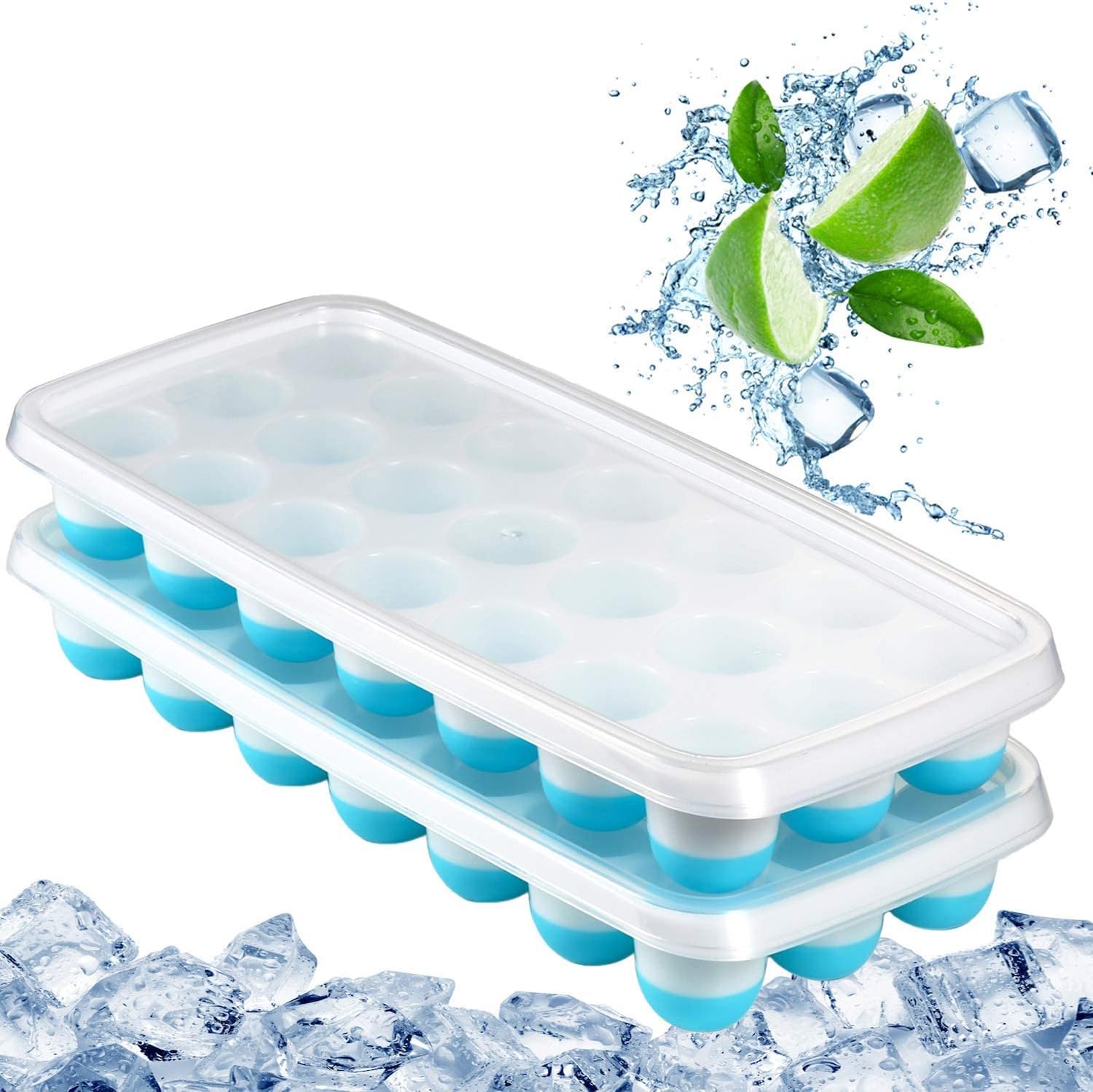 Amazon.com: Good Living Silicone Mini Ice Cube Tray, assorted colors ...