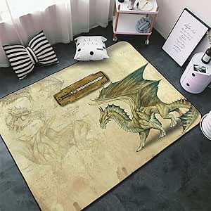 Amazon.com: Dungeons Rug Dragons Area Rugs 3D Print Large Carpet Anti ...