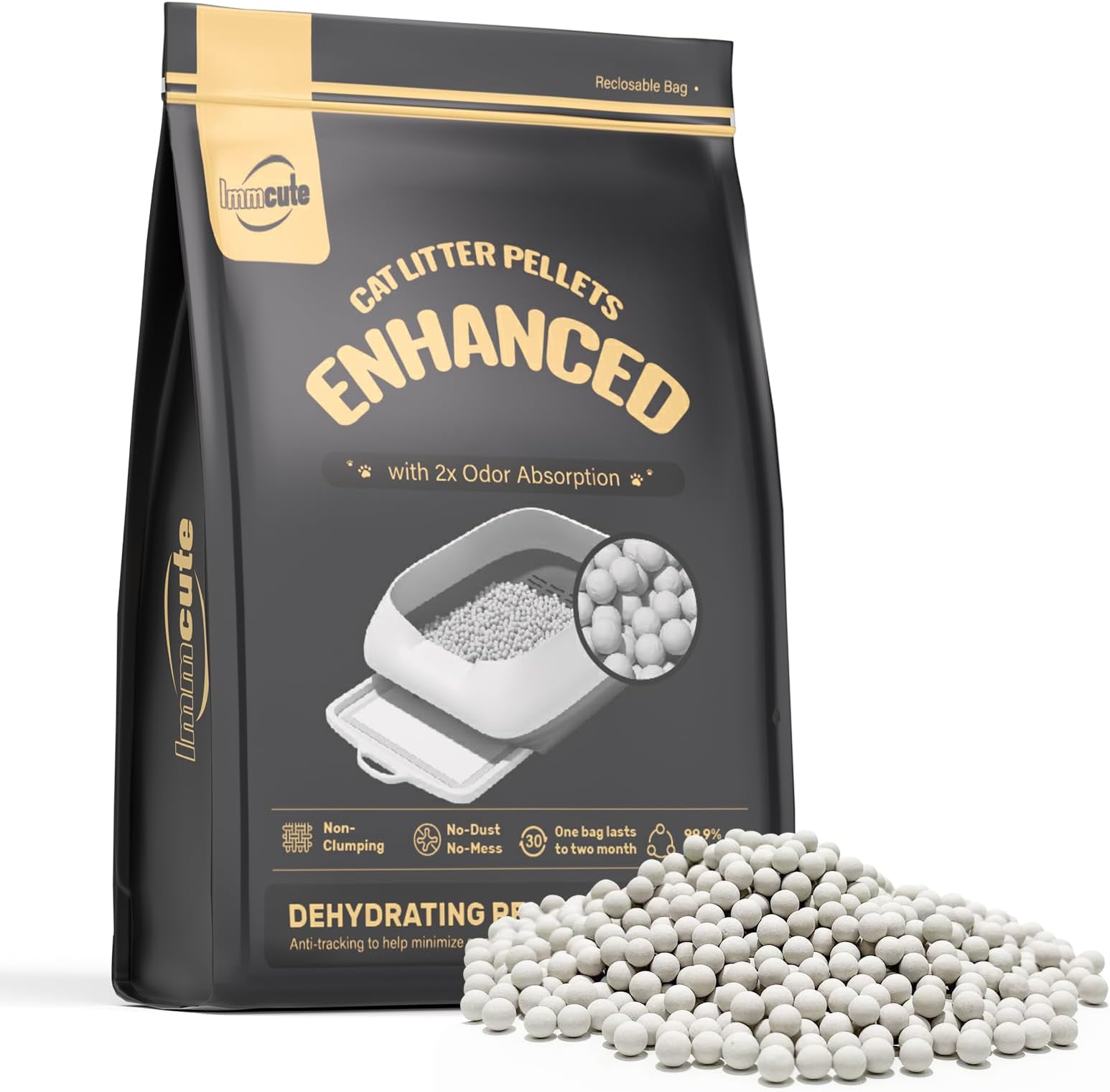 Amazon.com : Enhanced Cat Litter Pellets 9 lbs, Long-Lasting Odor ...