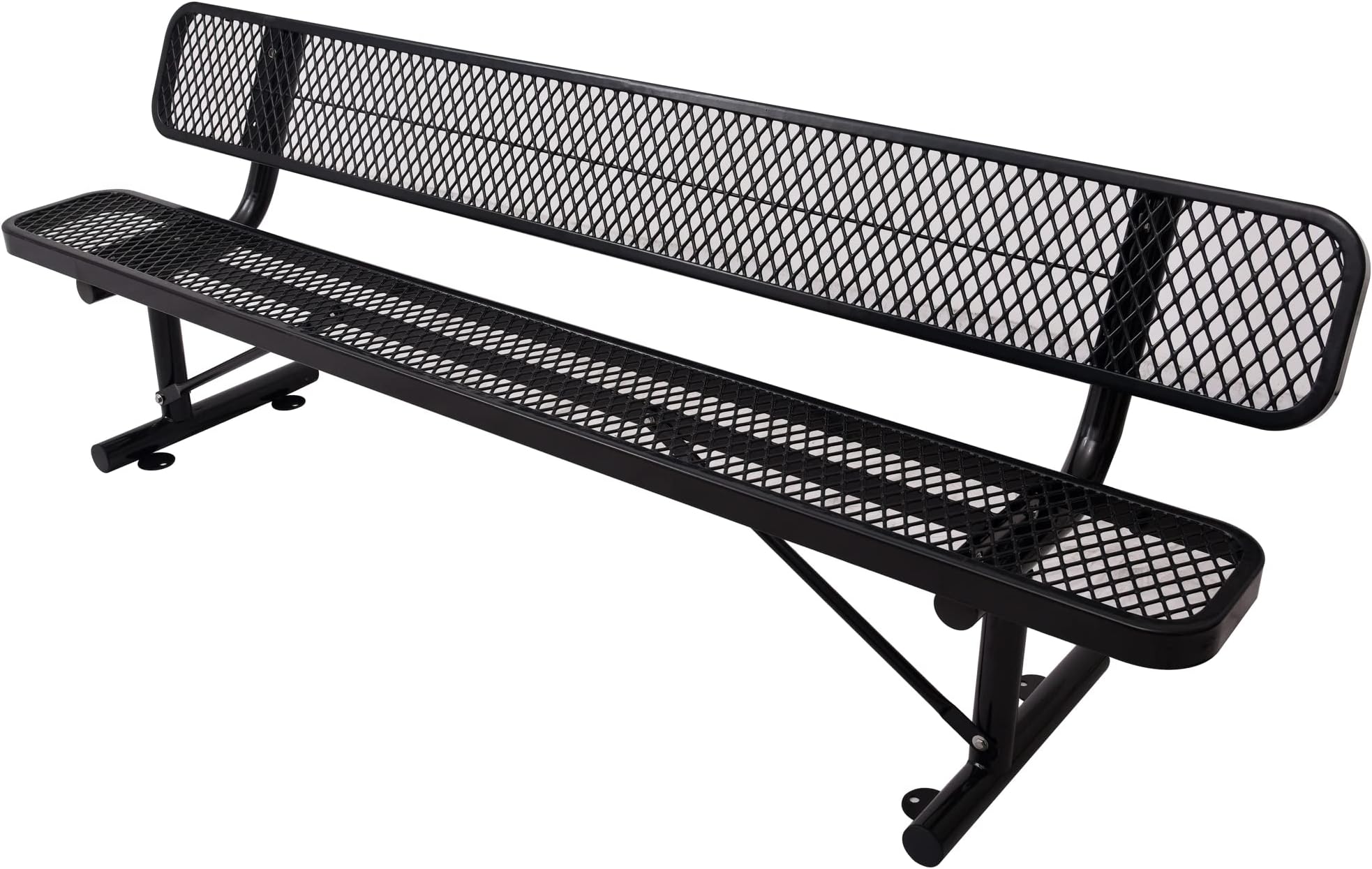 Amazon.com: Global Industrial 6' Aluminum Park Bench with Backrest ...