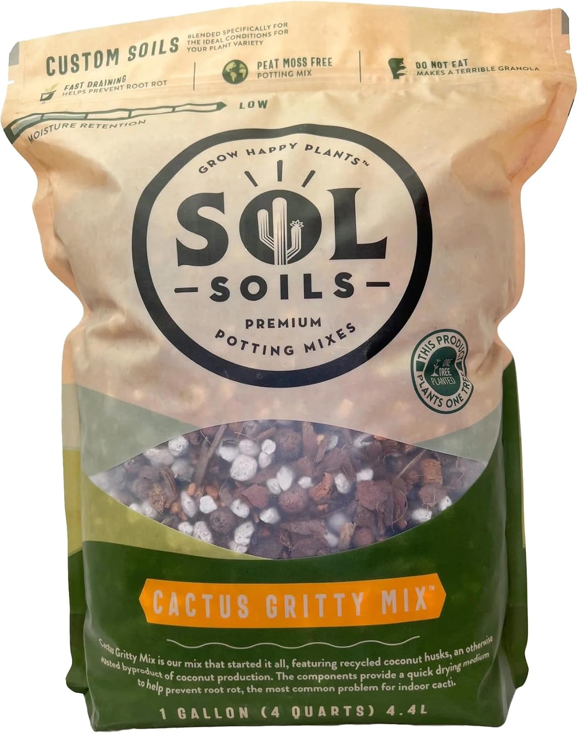 Amazon.com : Sol Soils Cactus Gritty Mix (1 Gallon) : Patio, Lawn & Garden