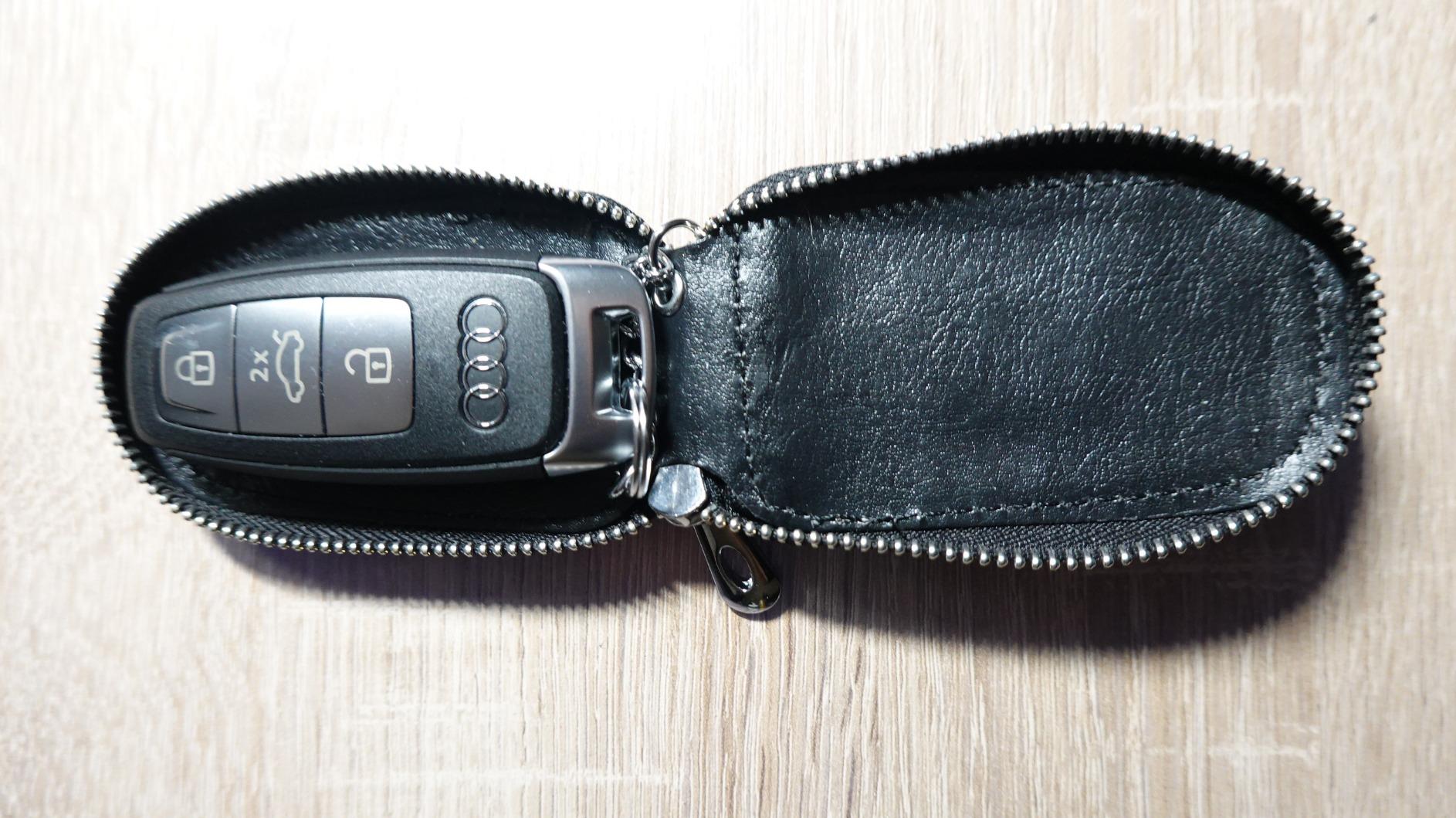 Krtopo Car Key Chain Bag Protection Leather Car KeyChain Coin Holder ...