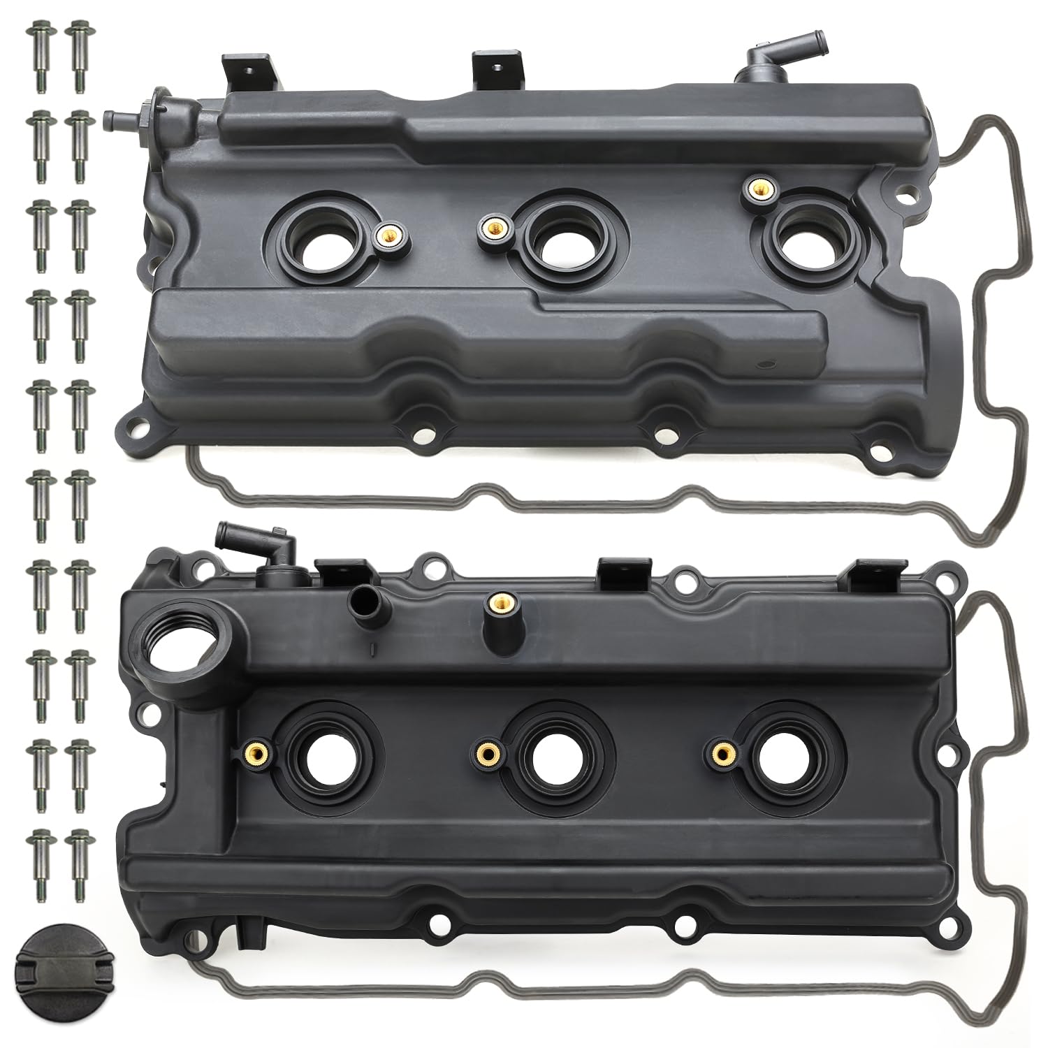 Amazon.com: MILIPARTS Pair Valve Covers Compatible with 2005-2019 ...