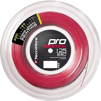 Amazon.com : Tecnifibre Pro Red Code 17 (1.25mm) Tennis String 200M ...