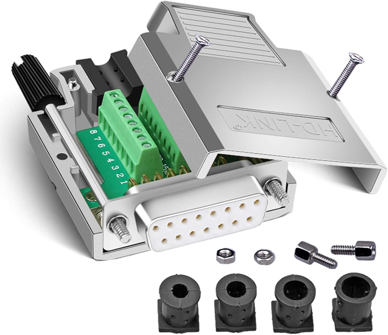 Amazon.com: ANMBEST DB15 Solderless Serial to 15-pin Port Terminal ...