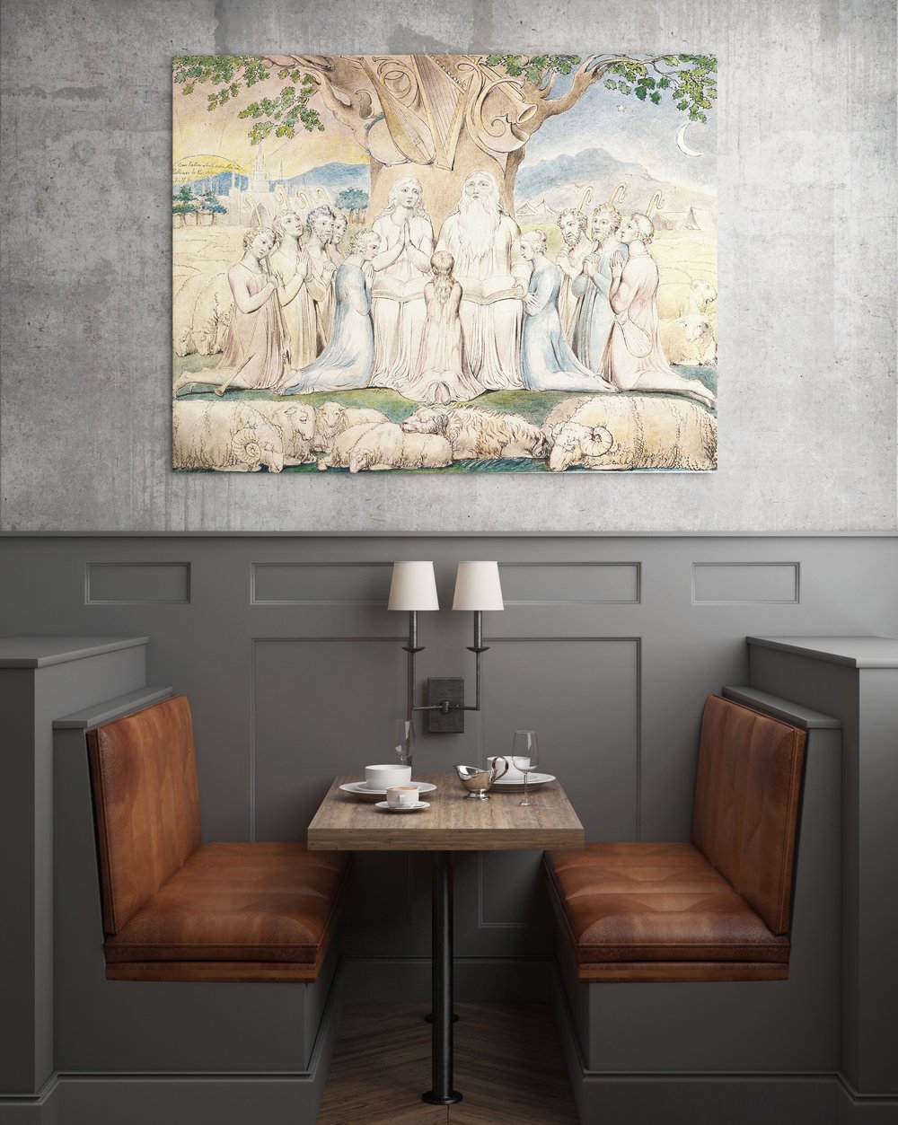 Job And His Family William Blake Wallpaper Image William Blake's