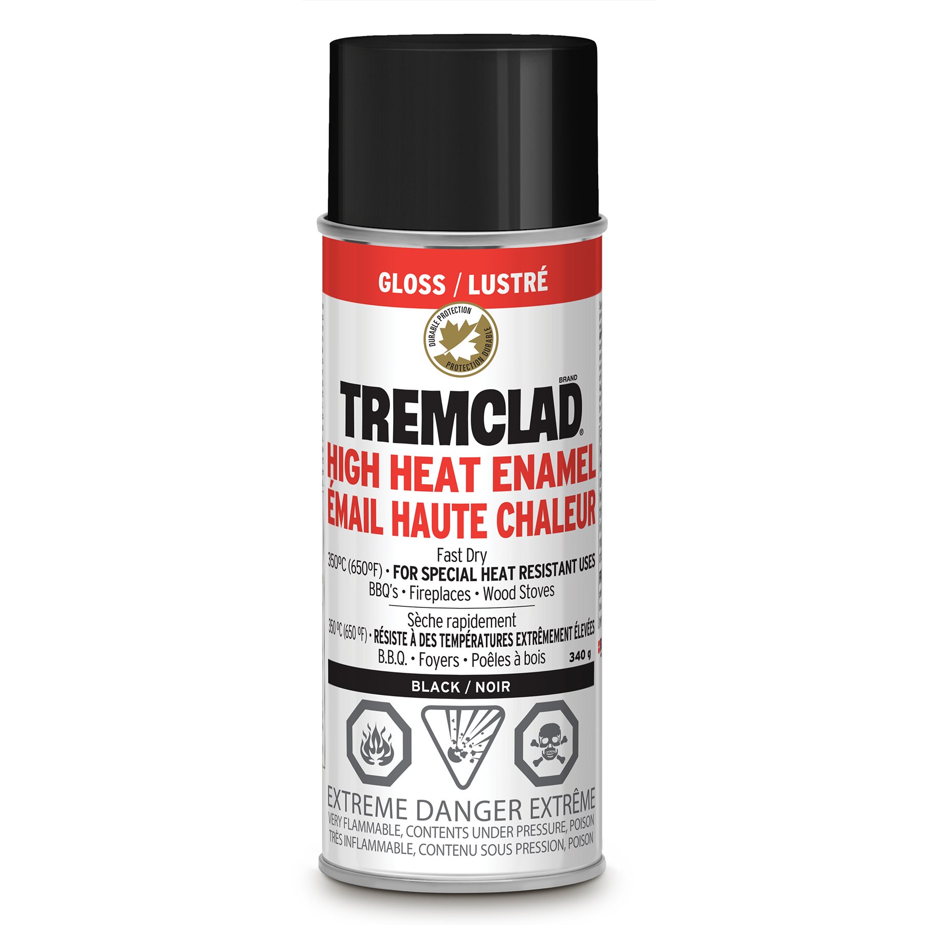 340g Black Gloss High Heat Enamel Alkyd Paint - Amazon.com