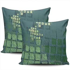 Amazon.com: RYANZA Set of 2 Throw Pillow Covers, Abstract Art 26x26 ...