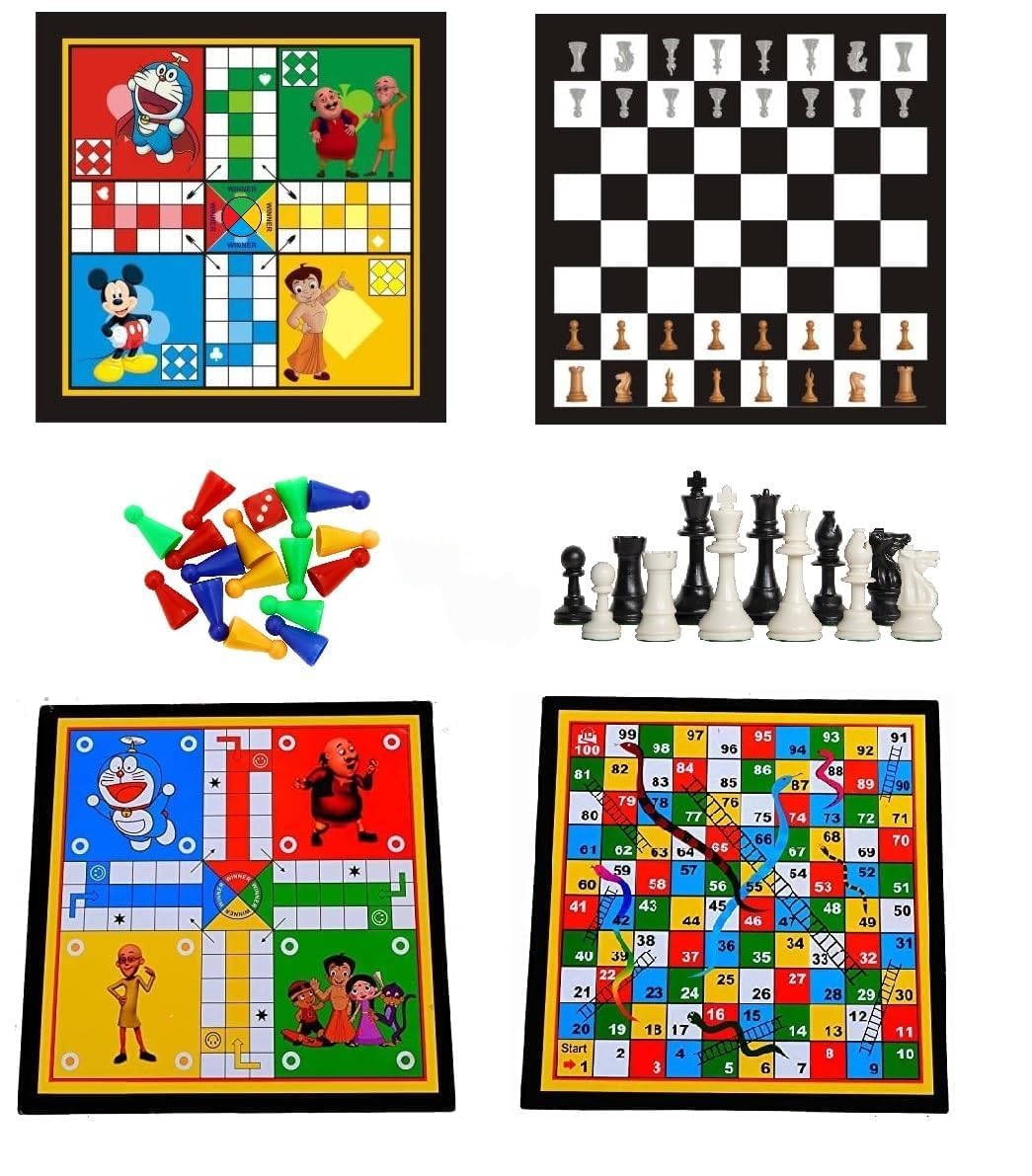 Buy AS Kid Wooden Ludo, Snakes & Ladders, And Chess Board Combo Of Ludo ...