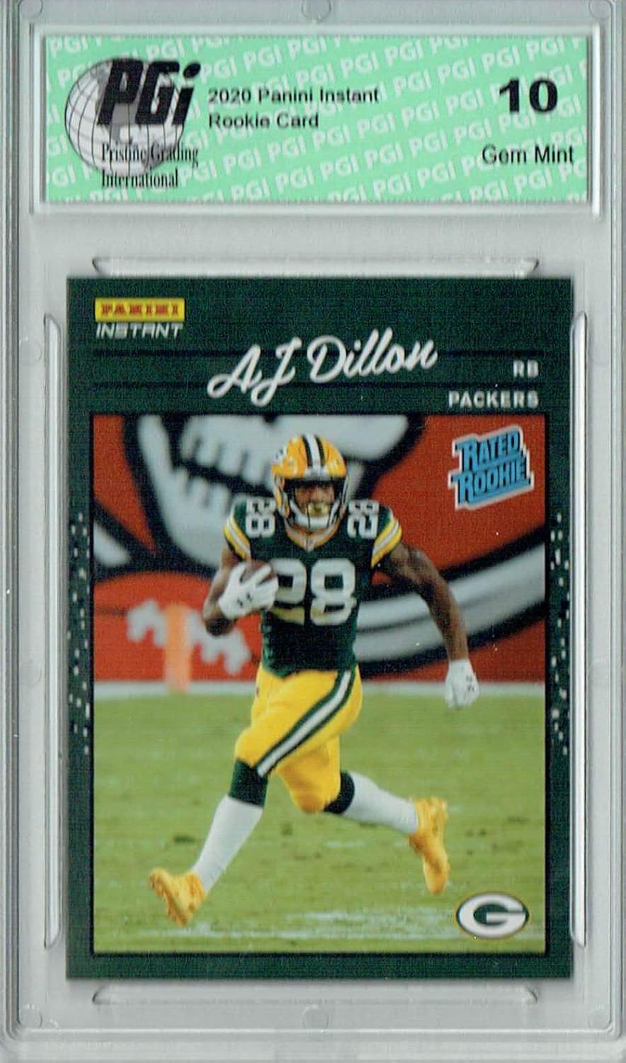 Amazon.com: AJ Dillon 2020 Panini Instant #26 Retro Rated Rookie Card 1 ...