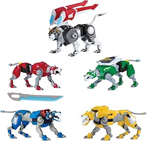 Voltron Legendary Defender Set of 5 Combining Lions Action Figures ...