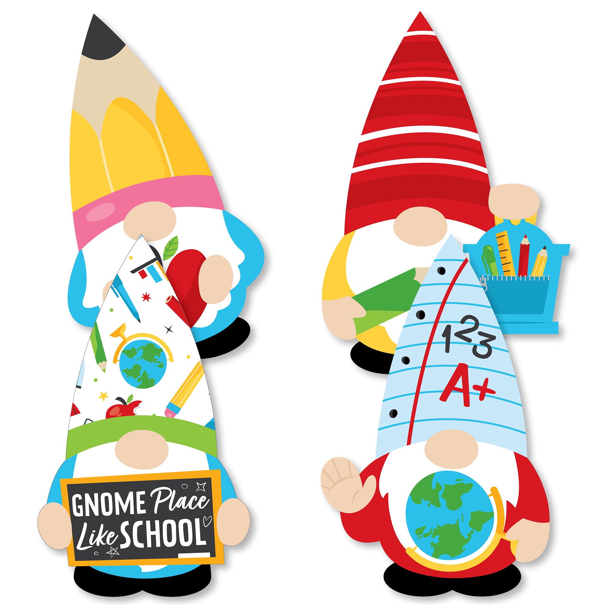 Amazon.com: Big Dot of Happiness School Gnomes - Decorations DIY ...