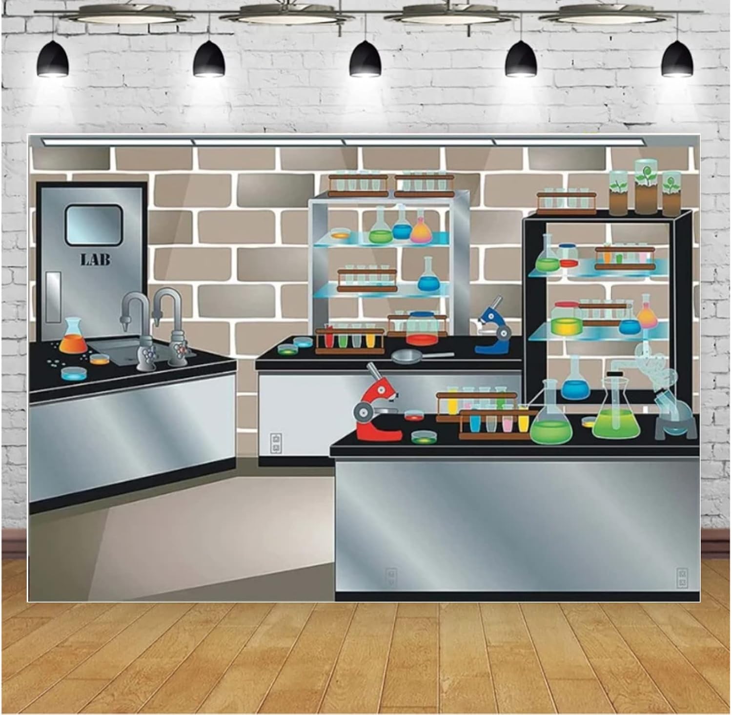 Amazon.com : Science Lab Backdrop Science Subject School Chemistry ...