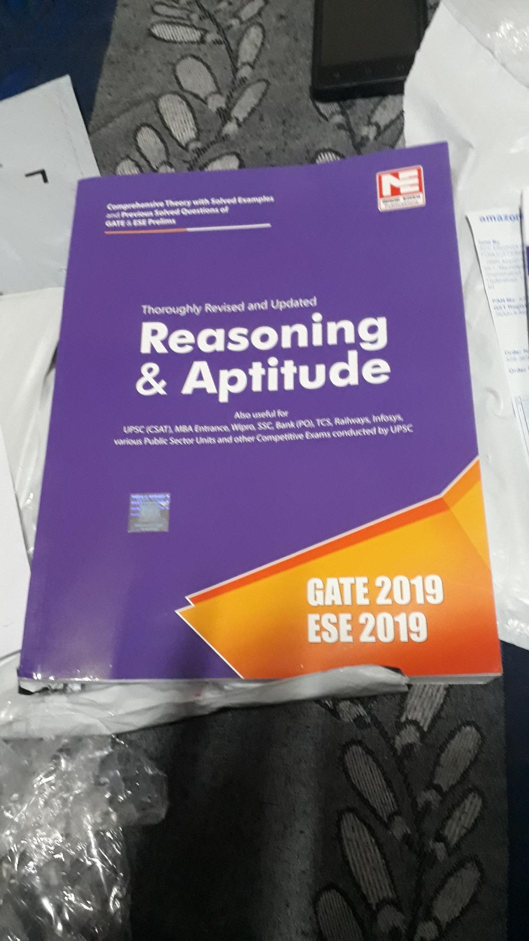 Buy Reasoning & Aptitude for GATE & ESE (Prelims) 2019 - Theory and ...