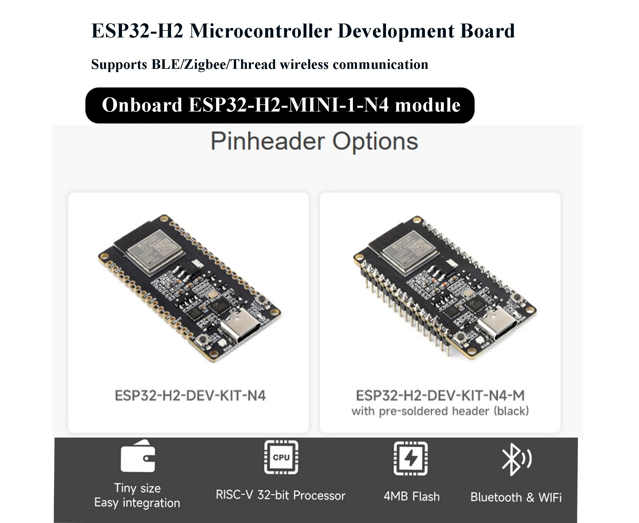 Snapklik.com : ESP32-H2 Microcontroller Development Board Onboard ESP32-H2-MINI-1-N4 Module ...