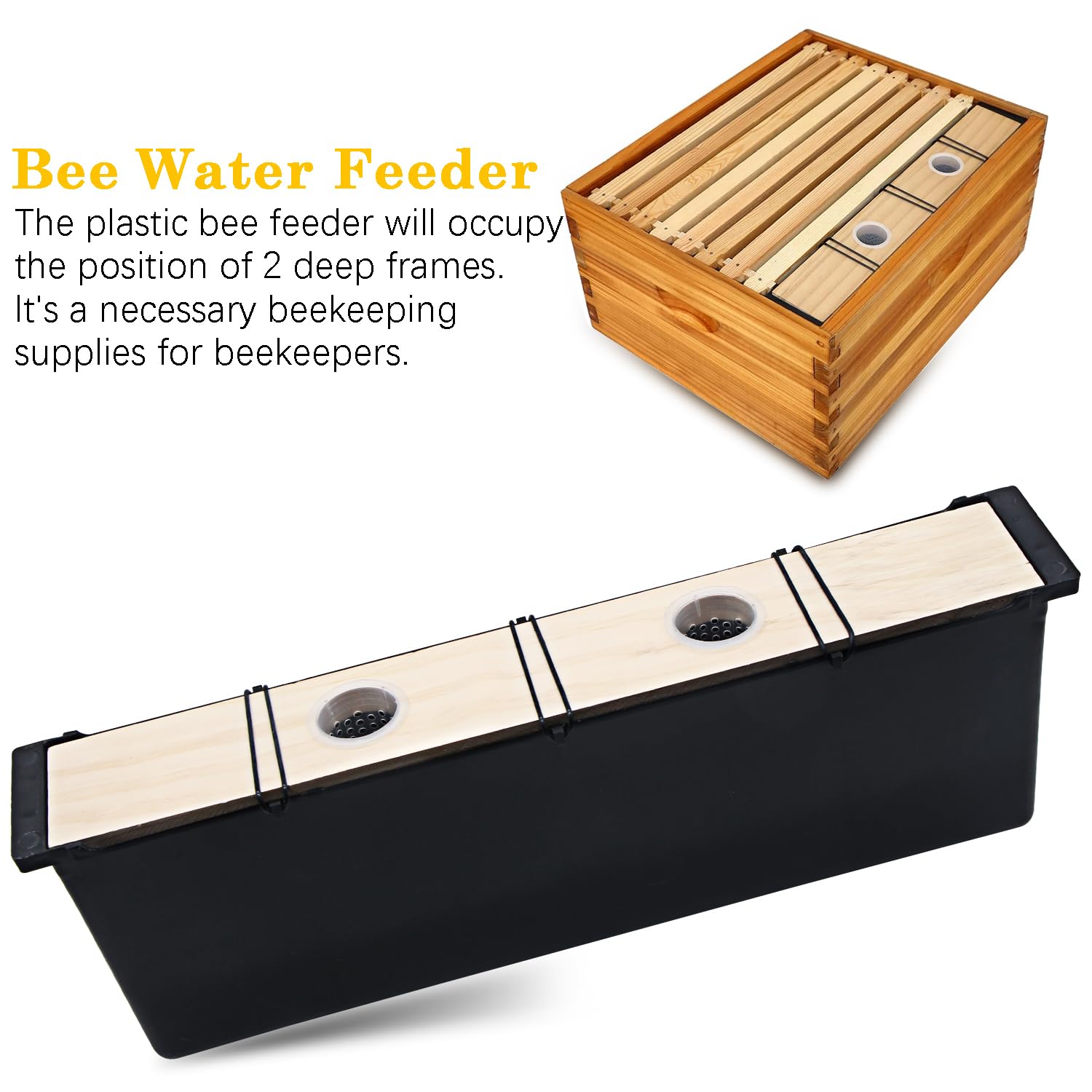 Snapklik.com : 5L Bee Hive Feeder, Honey Bee Feeder Plastic Deep Frame ...