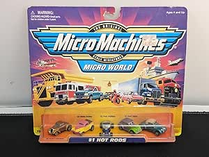 Amazon.co.jp: GALOOB Micro Machines MICRO WORLD #1 HOT RODS ミニカー 当時物 ...