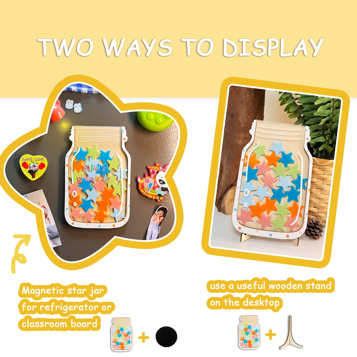 Star Jar Magnetic Reward System, Reward System Reward Jars For Kids ...