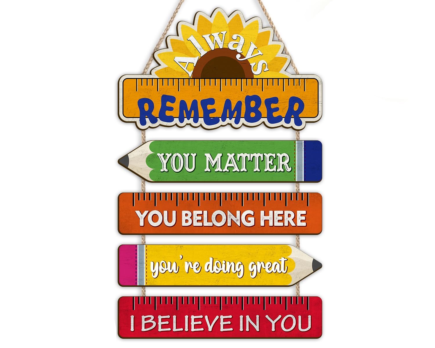 Amazon.com : Classroom Wall Decor, Motivational Classroom Door Sign ...