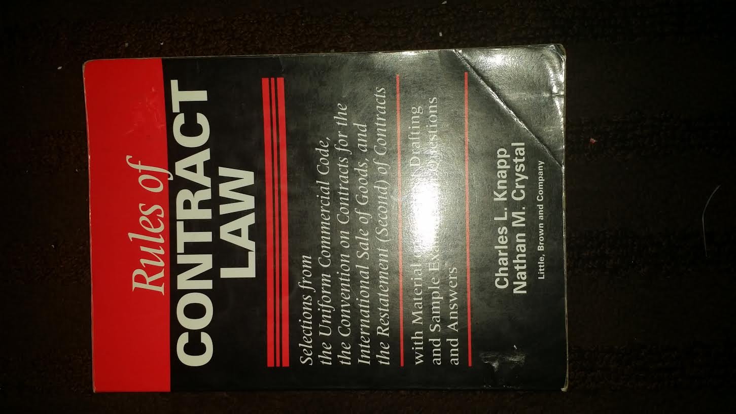 Rules of Contract Law: Selections from the Uniform Commercial Code, the ...