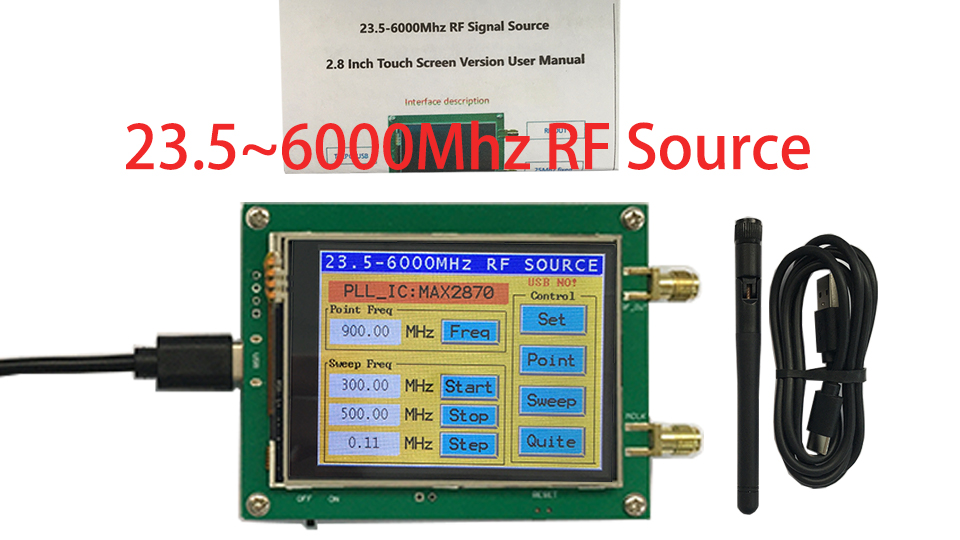 Watch MAX2870 23.5Mhz~6000Mhz Signal Source Generator on Amazon Live