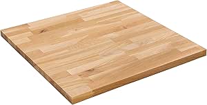 domli Solid Wood Oak Table Top | 600m x 600mm x 27mm | Top Grade ...