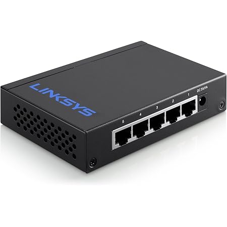 Linksys SE3005: 5-Port Gigabit Ethernet Unmanaged Switch, Computer ...