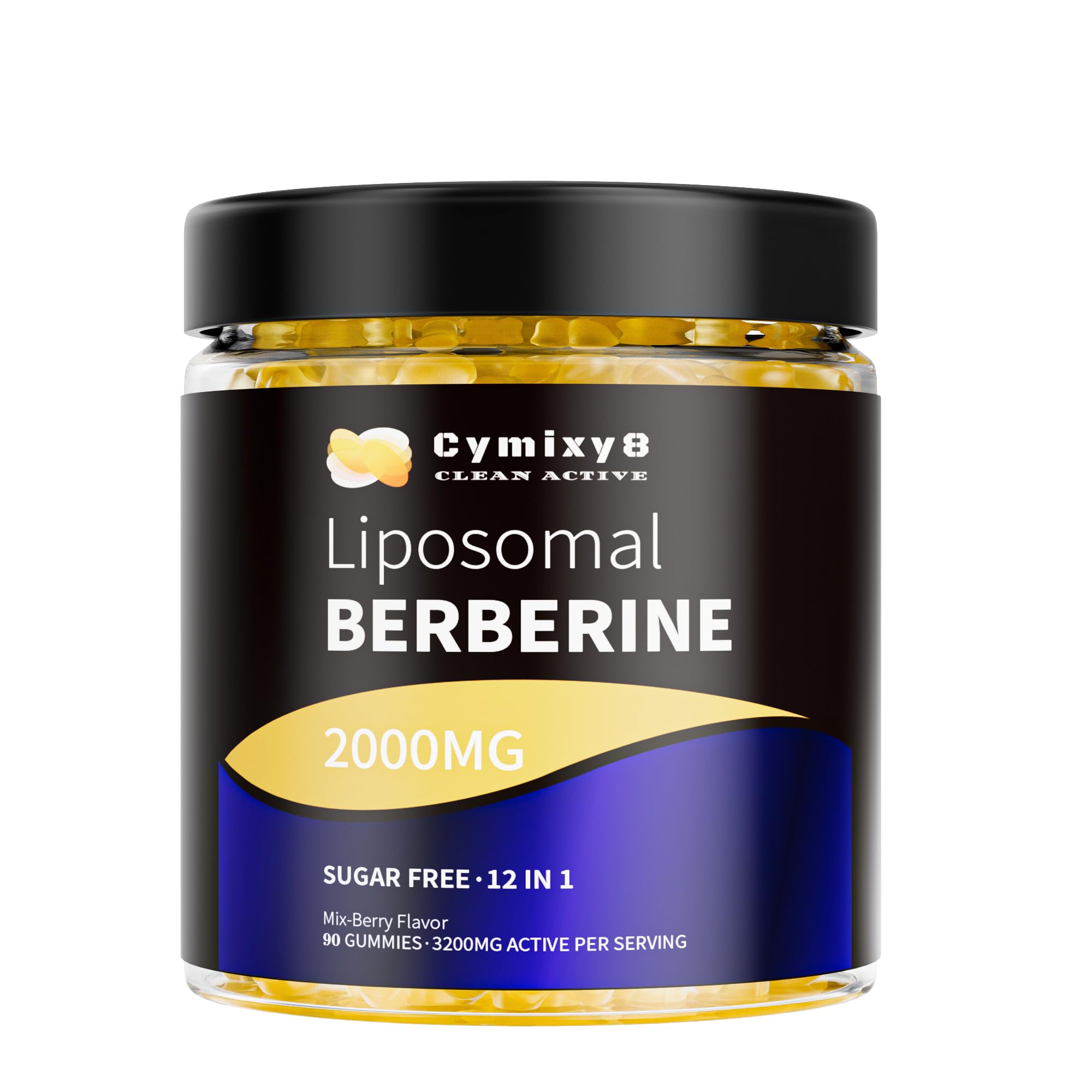 Amazon.com: Cymixy8 12 in 1 Berberine HCL Gummies-High Bioavailability ...