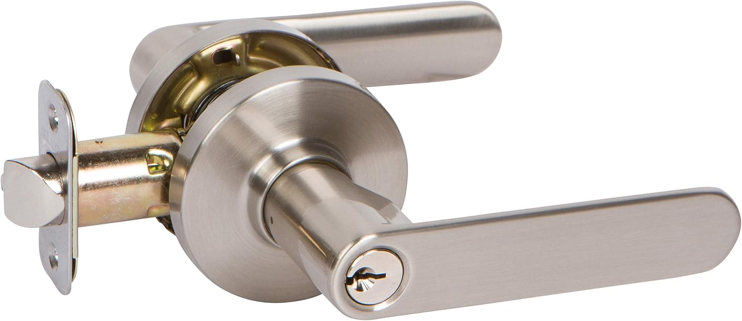 Amazon.com: Delaney Hardware D54521 VL Privacy Lever, Satin Nickel ...