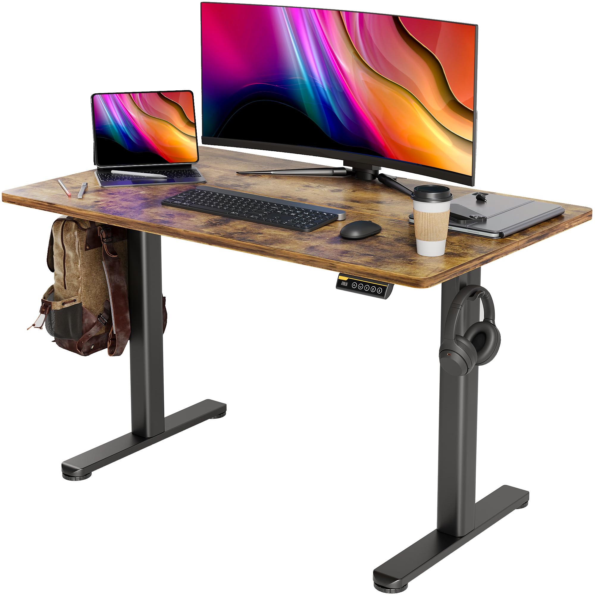 Amazon.com: Seang Electric Standing Desk, Adjustable Height Stand up ...