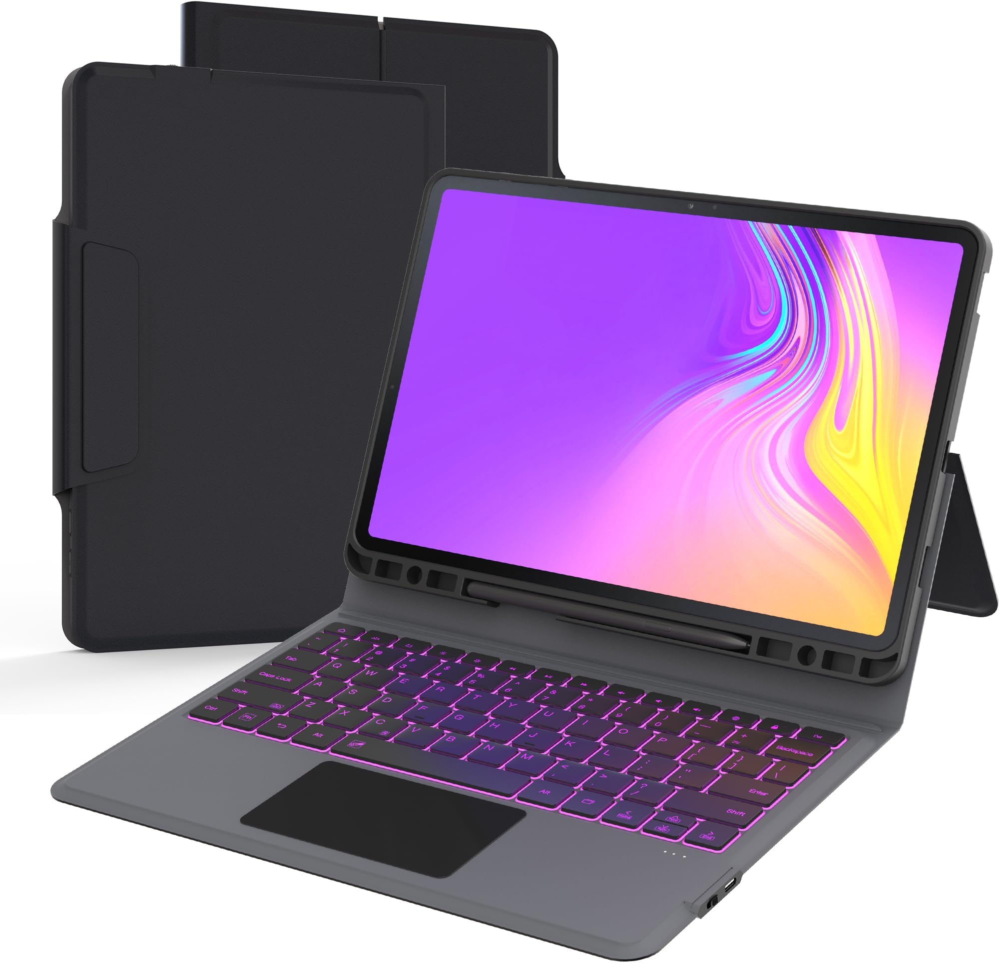 Amazon.com: for Samsung Galaxy Tab S7 FE/S8 Plus 12.4" Keyboard Case: 7 ...