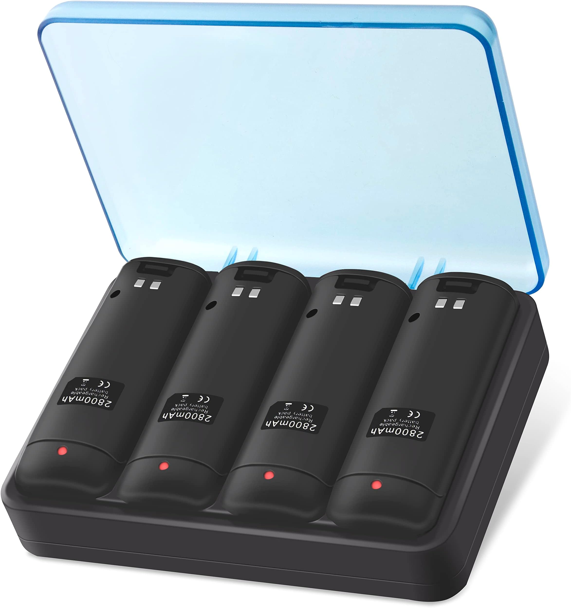 Amazon.com: Battery Charger for Wii & Wii U Remote Controller,4pcs ...