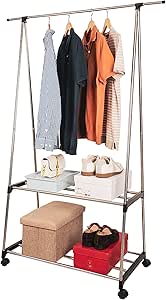 Amazon.com: Anmerl Small Clothes Rack - Portable Rolling Clothes Rack ...