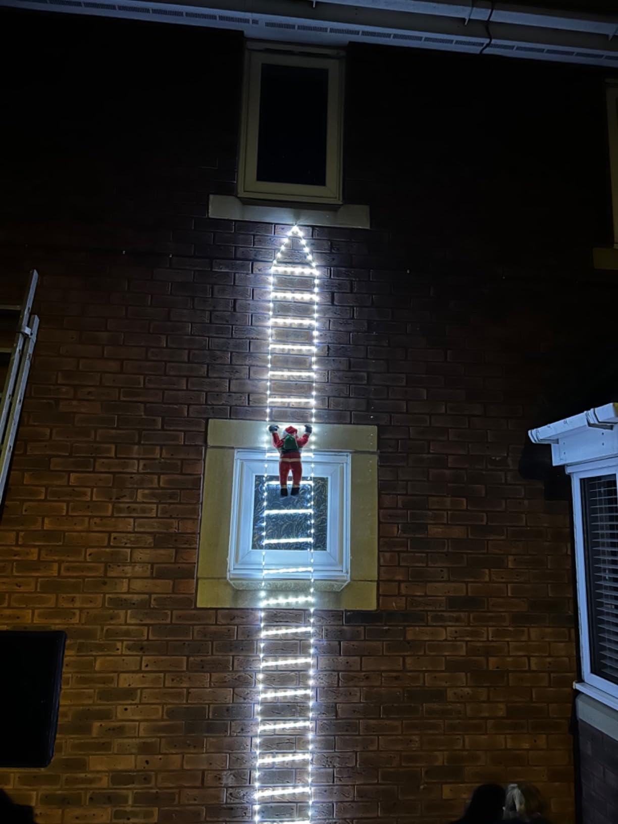 NEXVIN 9.9Ft Christmas Ladder Lights with Santa Claus - 338 LED ...