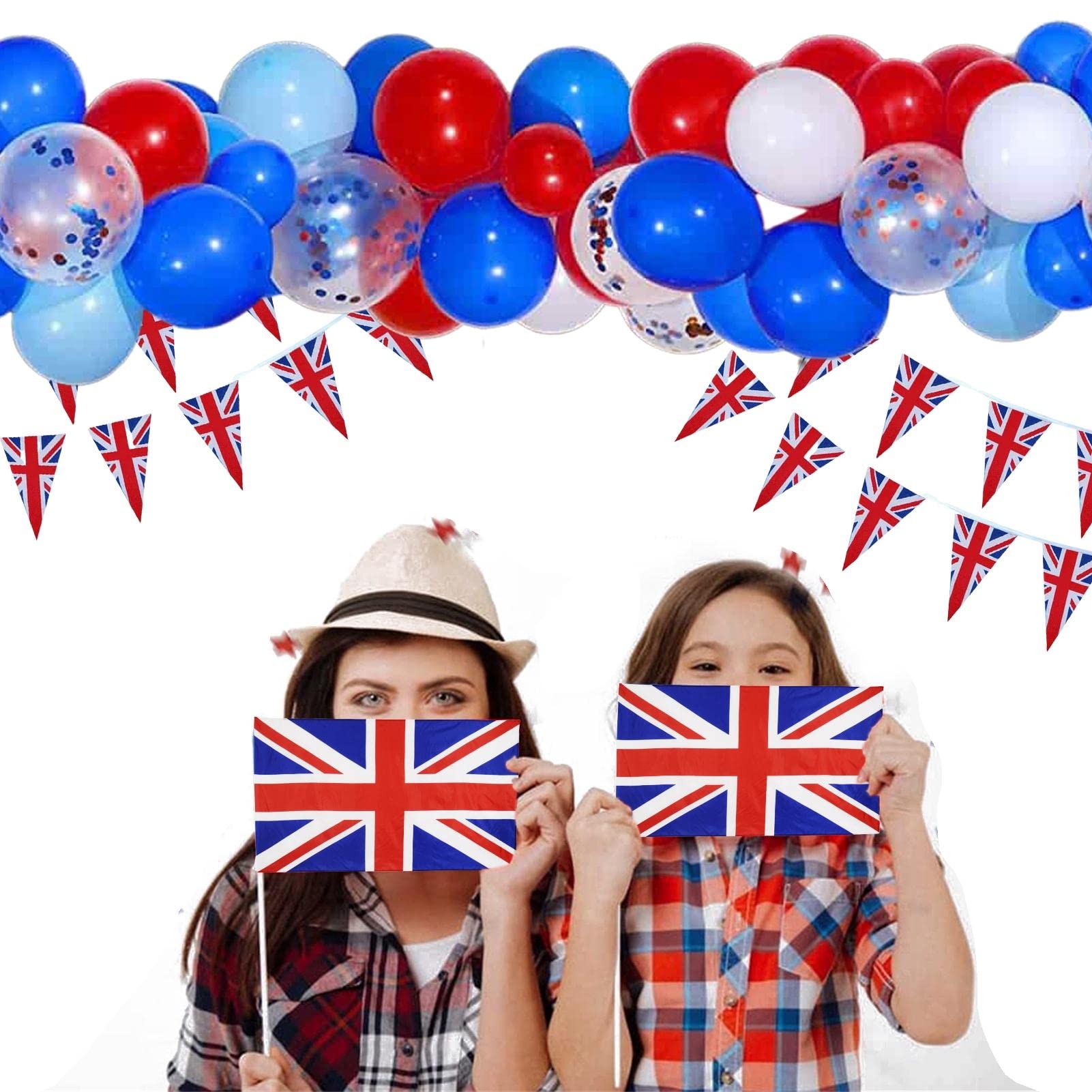 Bandeira Union Jack Acenando