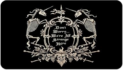 Amazon.com: M-Qizi Gothic Skull Door Mat - 30 X 17 Inch Non-Slip Goth ...